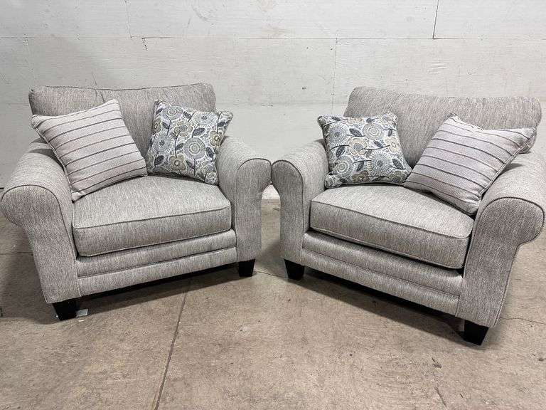 Aravis 46" Wide Chair And A Half (2x$) - Lambrecht Auction, Inc.