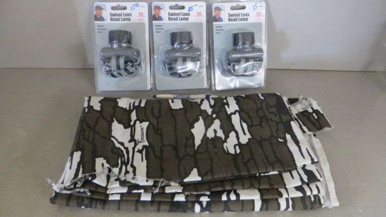 LED Head Lamps & Trebark Cloth - Lambrecht Auction, Inc.