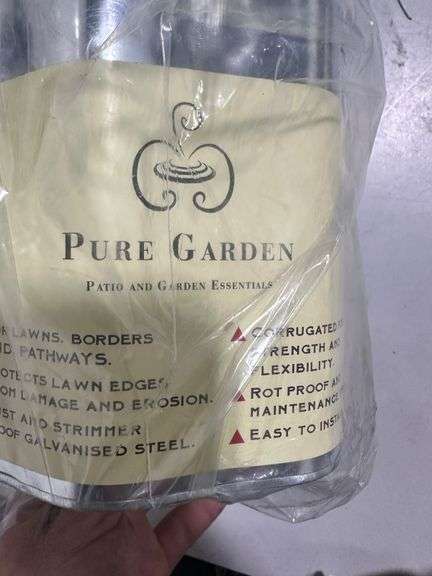 Pure Garden 6.25 in. x 16 ft. Lawn Edging Landscape+ 4 in. Pest Guard ...