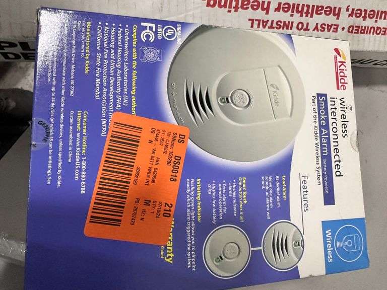 Kidde Battery Powered Wireless Interconnected Smoke Detector ...