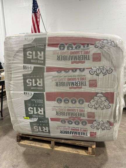 Owens Corning 15" x 47" R15 Thermafiber Fire & Sound Guard Plus Mineral ...