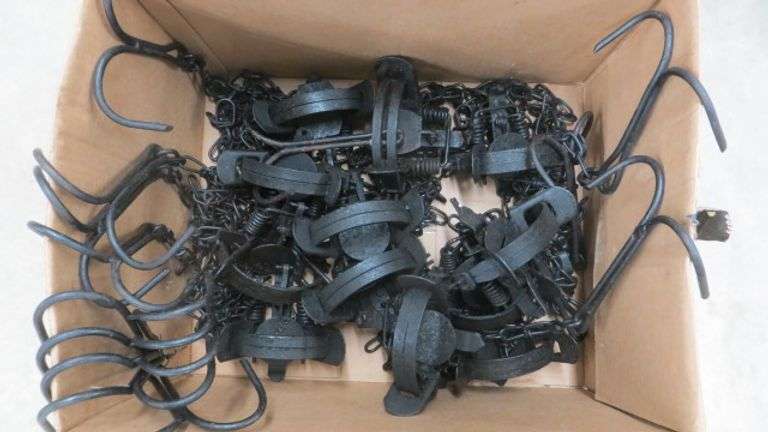 Coil Spring Traps (12) - Mostly Victor - Lambrecht Auction, Inc.