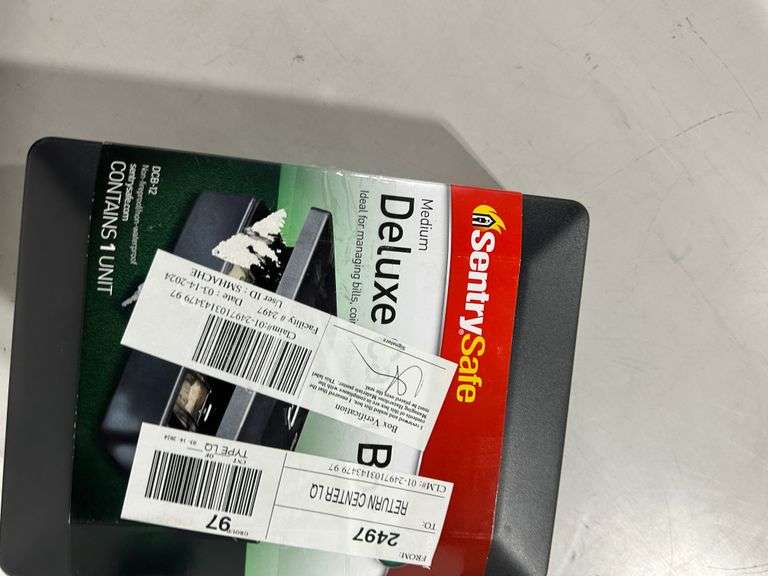 SentrySafe Deluxe Cash Box, DCB-12, Cash Safe - Lambrecht Auction, Inc.