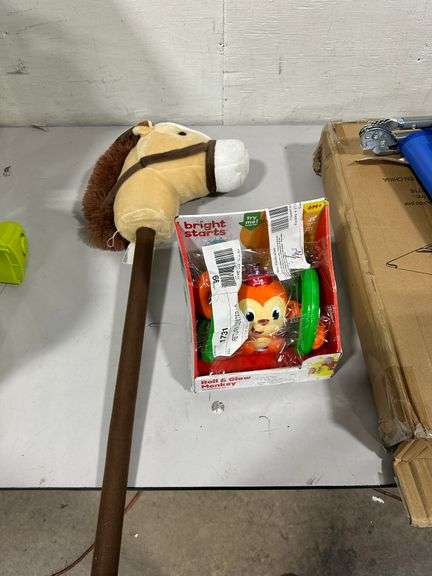 Bright Starts Roll & Glow Monkey Baby Toy + Stick Horse Toy - Lambrecht ...