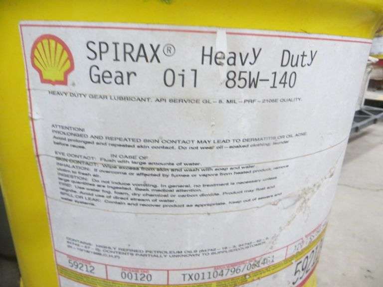 Shell 85W-140 Gear Oil- 120lb Barrell - Unopened - Lambrecht Auction, Inc.