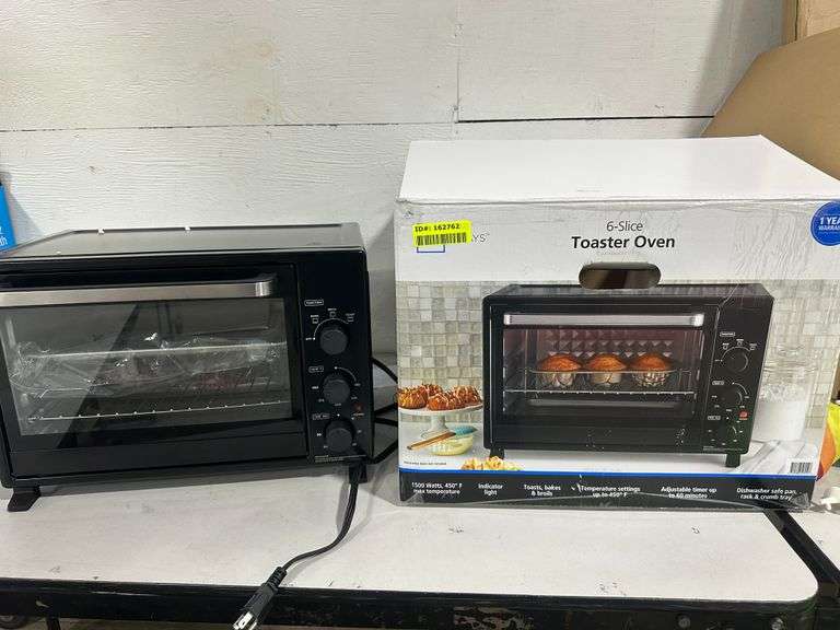Mainstays XL Toaster Oven, 32L/ 6-Slice Family Size, Black, 1500W ...