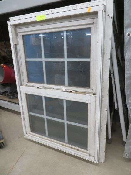 Vinyl Double-Hung Window 25.75"W x 36.75"H - Lambrecht Auction, Inc.