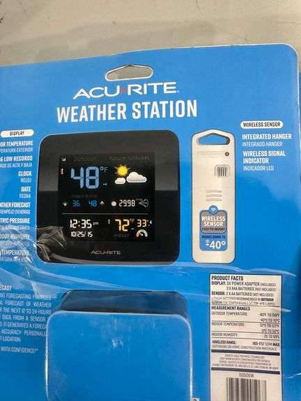 Acu Rite Weather Station & Thermometer. - Lambrecht Auction, Inc.