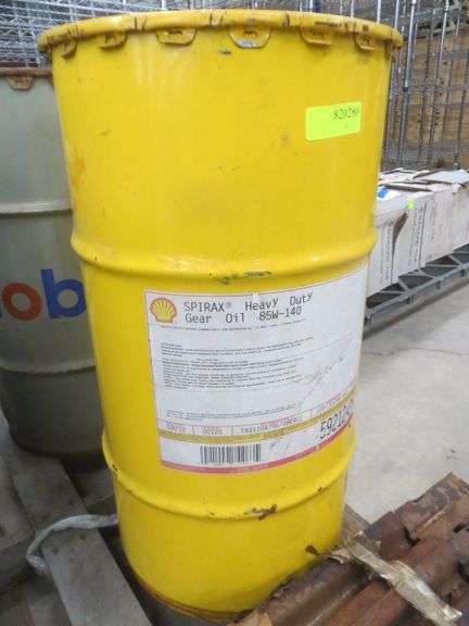 Shell 85W-140 Gear Oil- 120lb Barrell - Unopened - Lambrecht Auction, Inc.