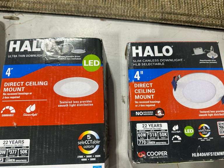 HALO HLB 4 in. Adjustable CCT Canless LED Recessed Light Kit(2 ...