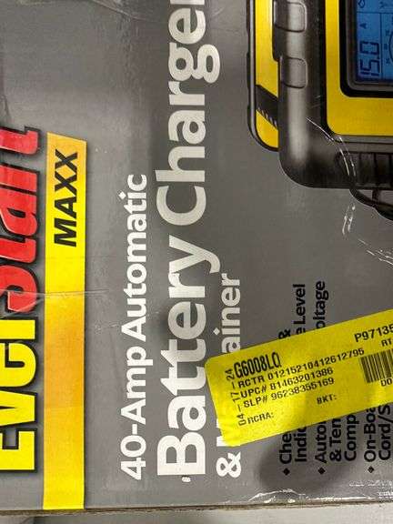 EverStart Maxx 15 Amp Battery Charger and Maintainer with 40 Amp Engine ...