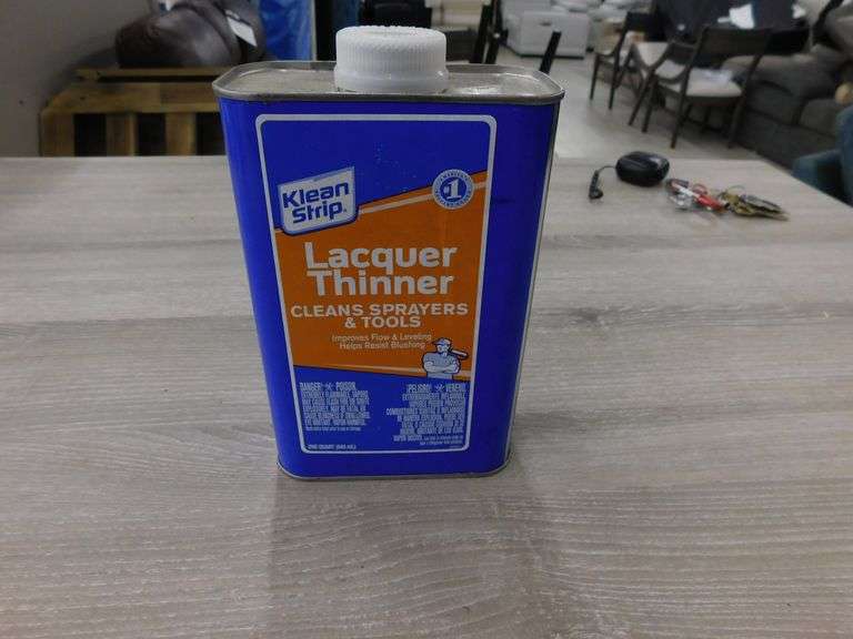 Klean Strip Lacquer Thinner One Quart Container - Lambrecht Auction, Inc.