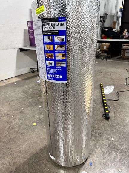 Everbilt 48 in. x 125 ft. Double Reflective Insulation Radiant Barrier ...