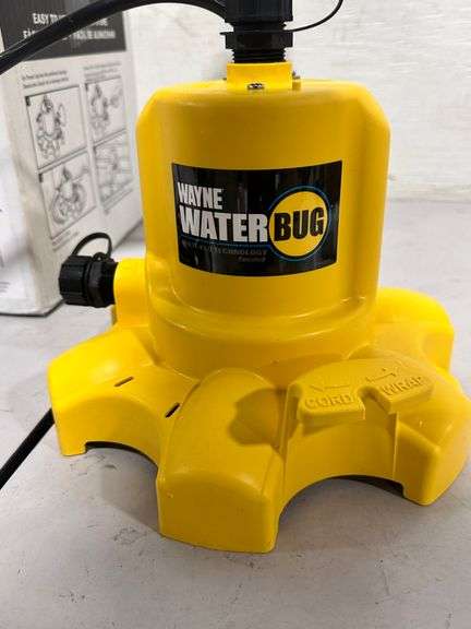 Wayne 1/6 HP WaterBUG Submersible Utility Pump - Lambrecht Auction, Inc.