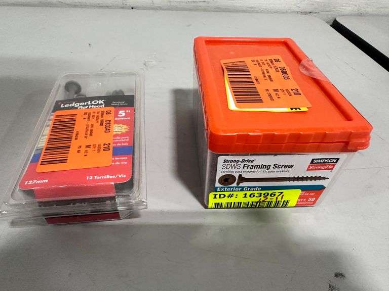 LedgerLOK Flat Head Structural Ledger Board Screws (10) & Simpson ...