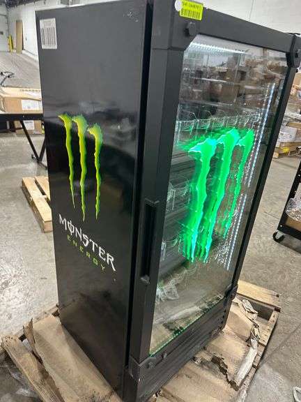 IDW GCG-10 Full Sized Monster Energy Drink Fridge - Lambrecht Auction, Inc.