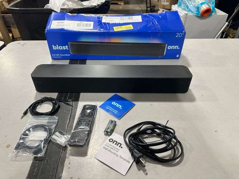 Onn 20" Blast 2.0 LED Soundbar - Lambrecht Auction, Inc.