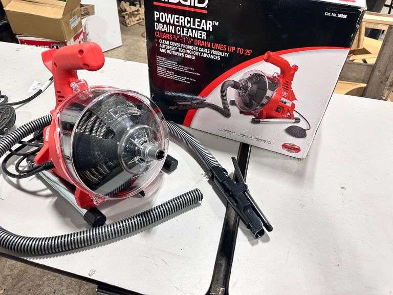 RIDGID PowerClear 120-Volt Drain Cleaning Snake Auger Machine for Heavy ...