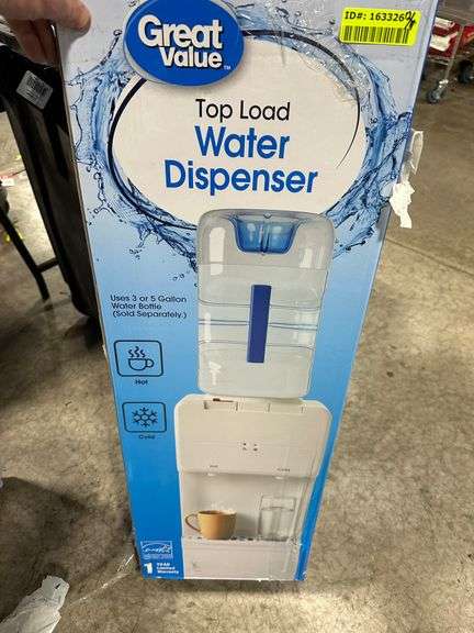 Great Value Top Loading Hot, Cold Temperature Water Dispenser ...