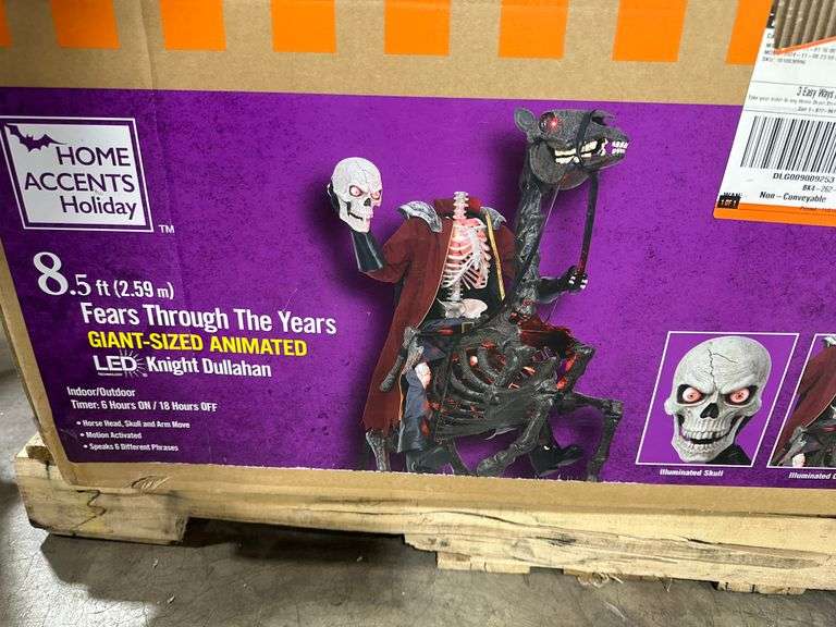 8.5 ft. Giant-Sized Animated LED Knight Dullahan Home Depot Headless ...