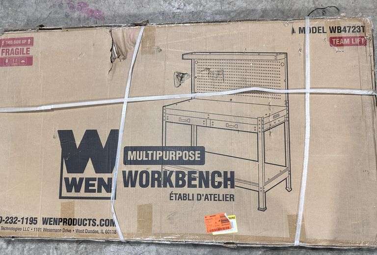 WEN WB4723T 48-Inch Workbench with Power Outlets And Light - Lambrecht ...