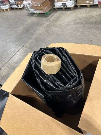 229" L x 151" W Inch Roll Of Black Plastic + Tar Tape - Lambrecht ...