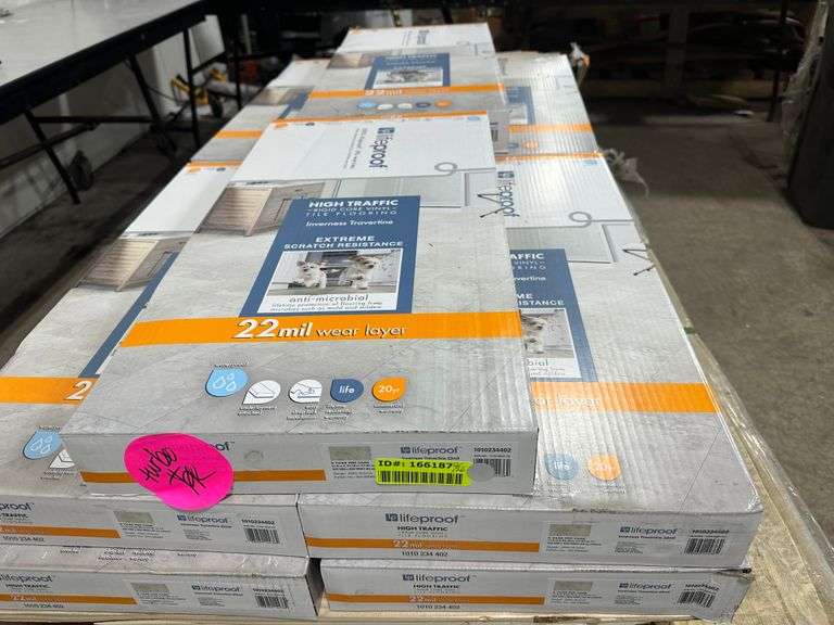 Lifeproof Inverness Travertine Click Lock Waterproof Vinyl Tile ...