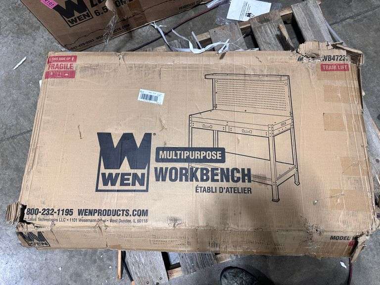 WEN WB4723T 48-Inch Workbench with Power Outlets And Light - Lambrecht ...