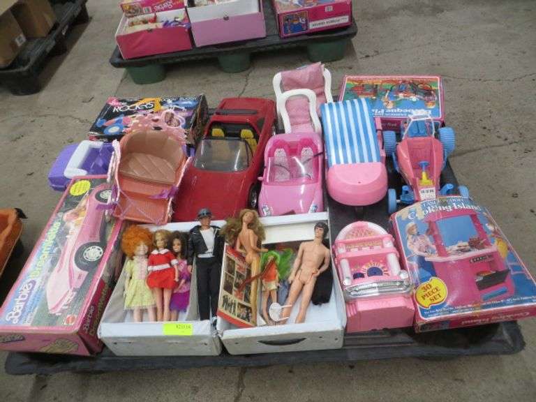Pallet of "Barbie" Cars & Other items - Lambrecht Auction, Inc.