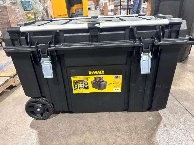 DEWALT Tough Chest 38 in. W 63 Gal. Polypropylene Rolling Tool Box ...