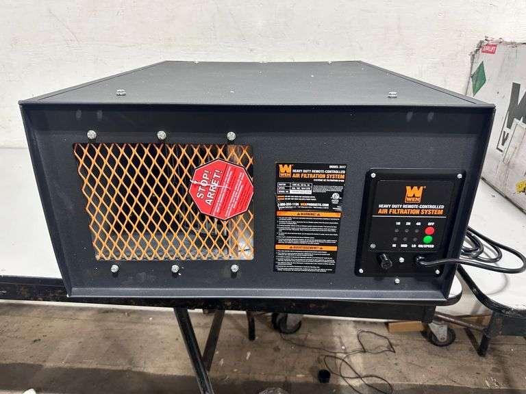 WEN 3417 3-Speed Remote-Controlled Industrial-Strength Air Filtration ...