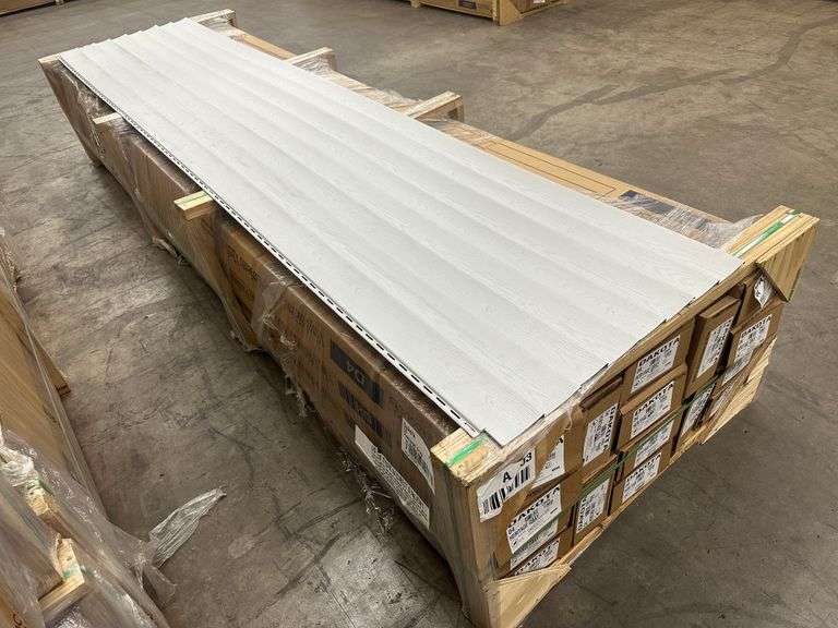 Dakota D4 Heritage Gray Vinyl Siding 12' - Lambrecht Auction, Inc.