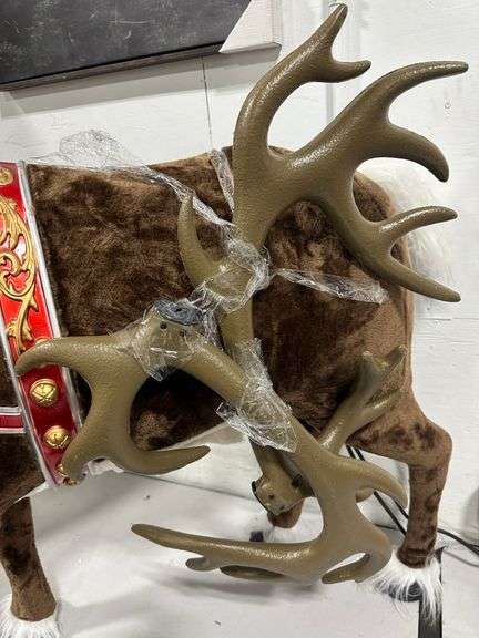 Home Accents Holiday 4.5 ft. Animated Reindeer - Lambrecht Auction, Inc.