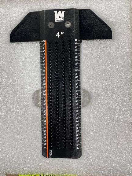 WEN ME804R 4-Inch T-Shaped Marking Ruler + WEN WA0002 8-Inch Sandpaper ...