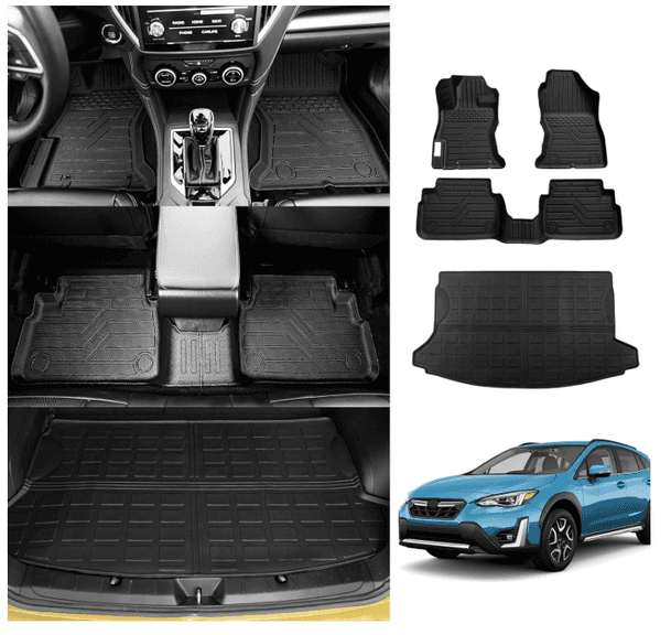 2018 - 2023 Subaru Crosstrek, 2018 - 2023 Impreza Hatchback Floor Mats W/Cargo Mat - Lambrecht ...