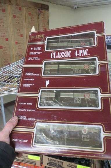 K-Line 4-Pac Penn. RR Boxcar Set - O Scale - Lambrecht Auction, Inc.