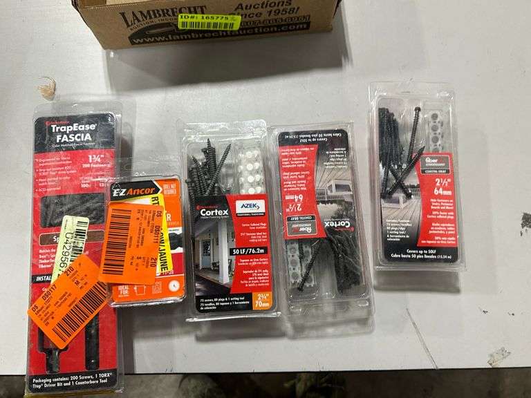 Assorted Screws & Fasteners - Lambrecht Auction, Inc.