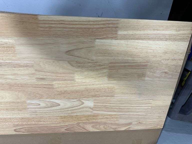 Husky Solid Wood Work Surface for Regular Duty Welded Steel Garage ...