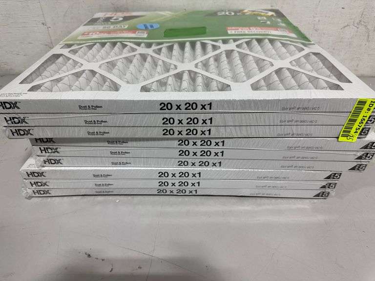 HDX 20 in. x 20 in. x 1 in. Standard Pleated Furnace Air Filter FPR 5 ...