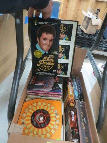 Elvis 8-Tracks, 45 RPM Records, VHS Movies - Lambrecht Auction, Inc.