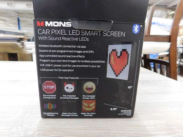 Monster Car Pixel Led Smart Screen With Sound Reactive LEDs - Lambrecht ...