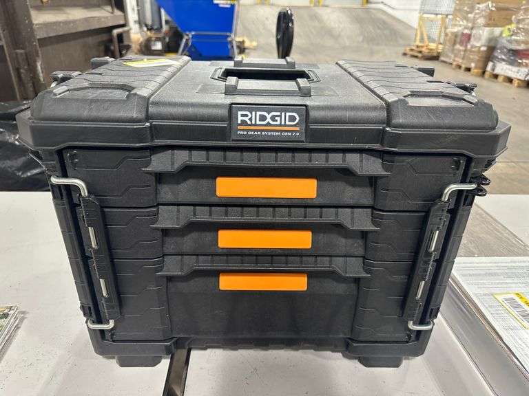 RIDGID Pro Gear System Gen 2.0 XL 3-Drawers Water and Dust Resistant ...