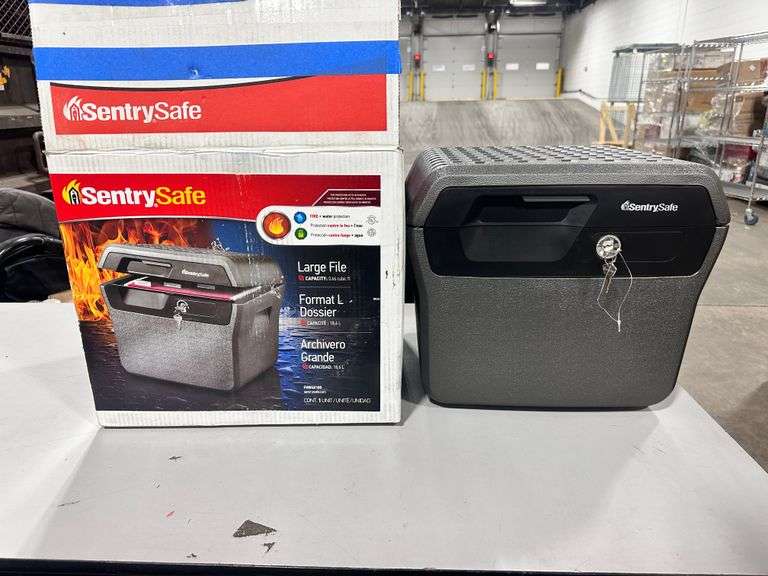 SentrySafe 0.66 cu. ft. Fireproof & Waterproof Safe File Box ...