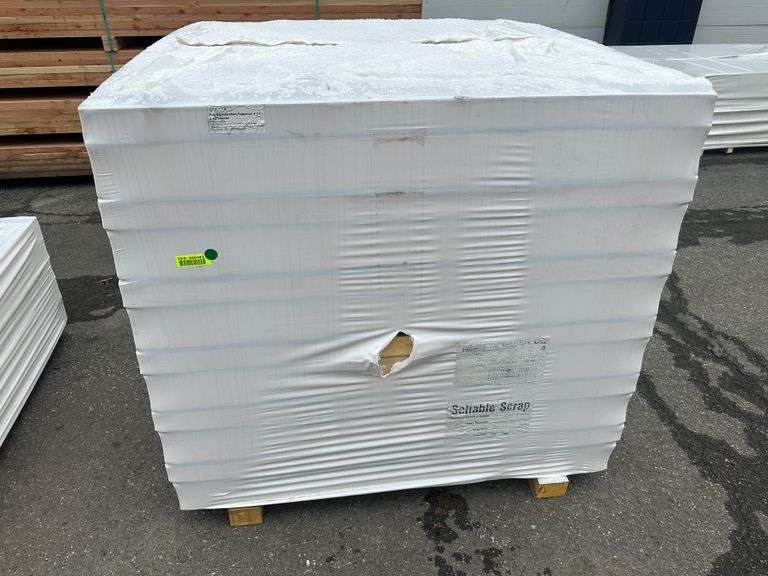 Poly Iso Insulation, Tapered 4 1/2"-2 1/2"x4'x4' - Lambrecht Auction, Inc.