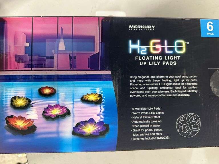 6Pack LED Floating Lily Light Color Changing LED Light up Floating Lily ...
