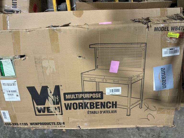 WEN WB4723T 48-Inch Workbench with Power Outlets and Light - Lambrecht ...