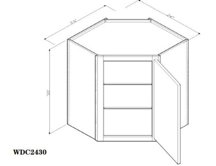 Frontier Shaker Corner Cabinet 24"x30" - Lambrecht Auction, Inc.