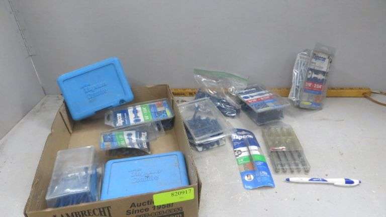 Tapcons, Tapcon Drill & Driver Sets - Lambrecht Auction, Inc.