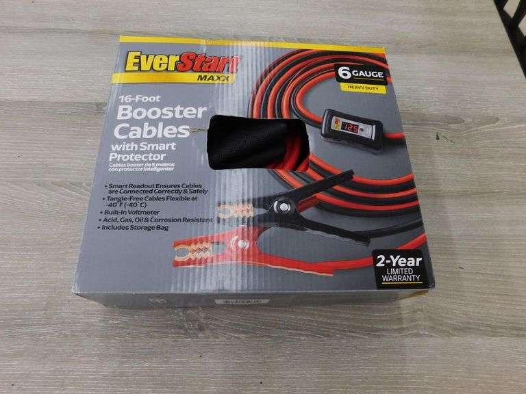 EverStart 16ft Jumper Cables W/Built In Voltage Guage - Lambrecht ...