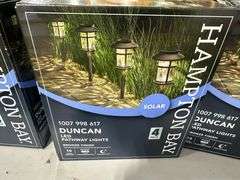 Hampton Bay Duncan 10 Lumen Bronze LED Outdoor Solar Path Light with ...